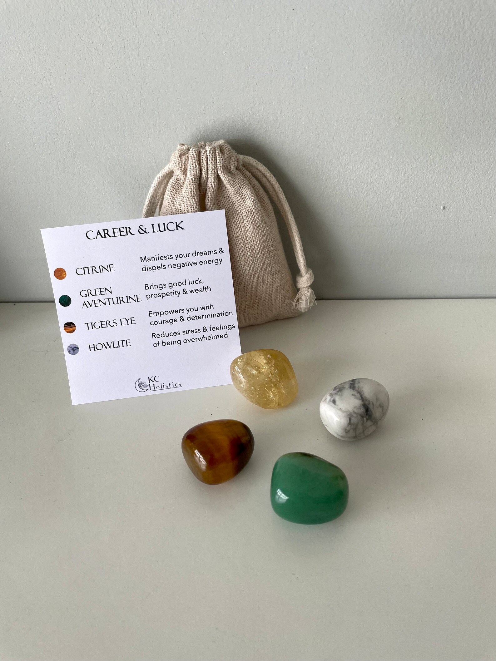 Career Crystal Set For New Job Promotion Confidence At Work – KCHolistics